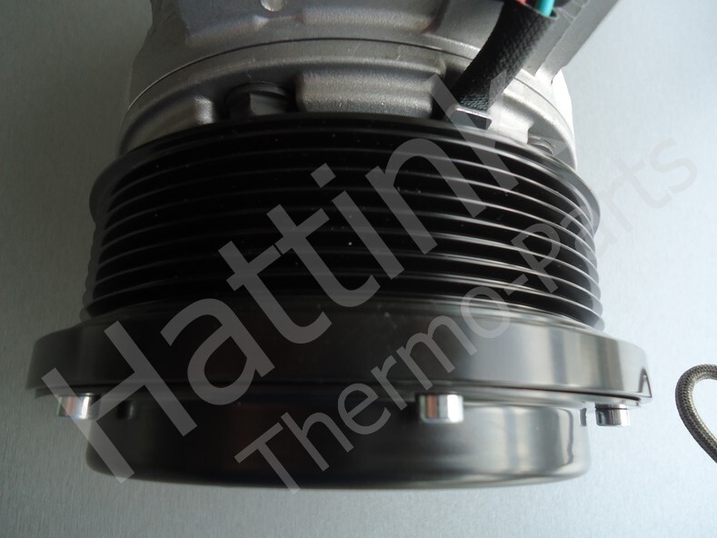 Compressor Zexel/Seltec TM21HX Pad 24V Ø127 Poly-V-8 | Hattink Thermo Parts