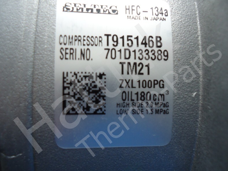 Compressor Zexel/Seltec TM21HX Pad 24V Ø127 Poly-V-8 | Hattink Thermo Parts