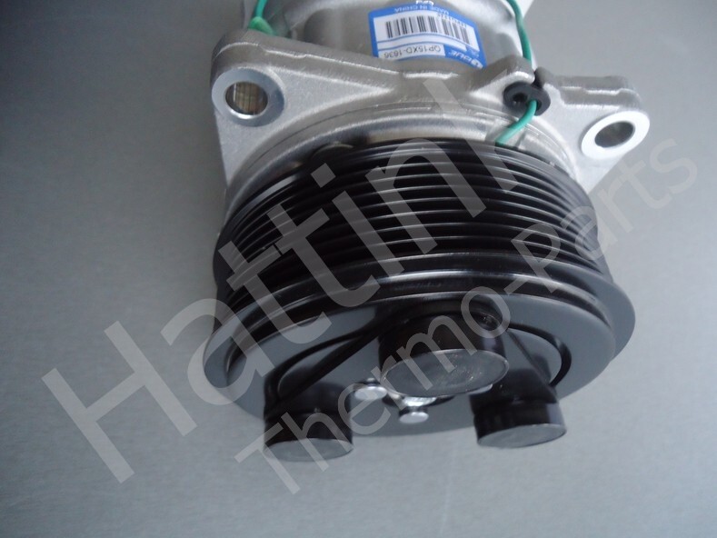 Compressor Que QP15XD OR Vert.24V Ø119mm Poly-V8 | Hattink Thermo Parts