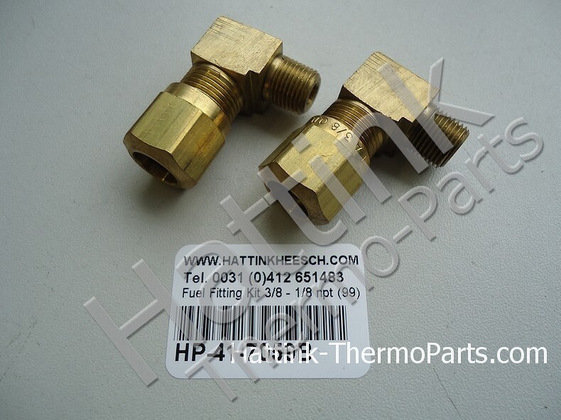 Fuel Fitting Kit 2x 3 8 1 8 Npt 90 Fuel Feed Pump Hattink Thermo Parts