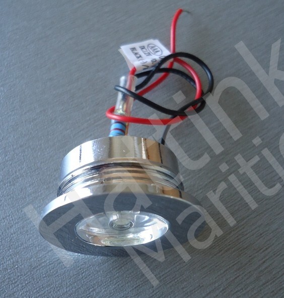 LED Running light Chrome 12V/0 24W LED Ø31mm 1x 5Ø | Hattink Thermo Parts