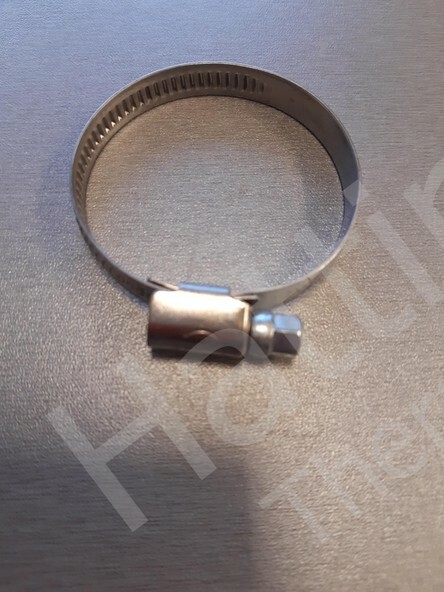 Hose clamp stainless steel Plastimo type Worm screw Ø32-50mm | Hattink ...