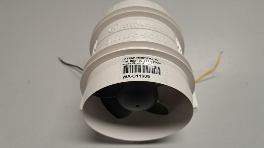 In-Line Blower 4" 12V | Hattink Thermo Parts