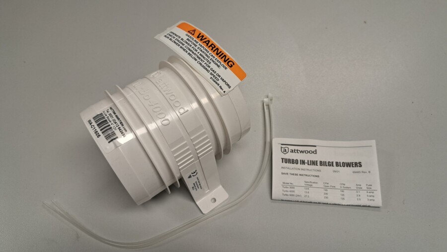 In-Line Blower 4" 12V | Hattink Thermo Parts